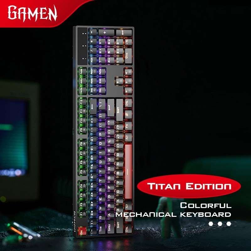 KEYBOARD Gaming GAMEN TITAN EDITION Black - Toko Komputer RTC BALI